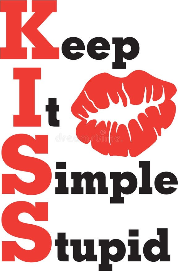 KISS Method Vector Illustration Stock Vector - Illustration of simple ...