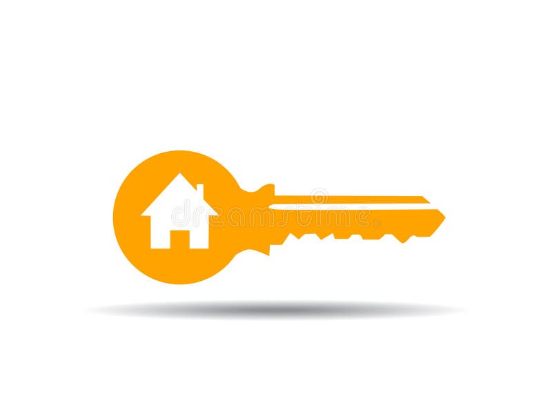 Illustration of Key with House Stock Vector - Illustration of ...