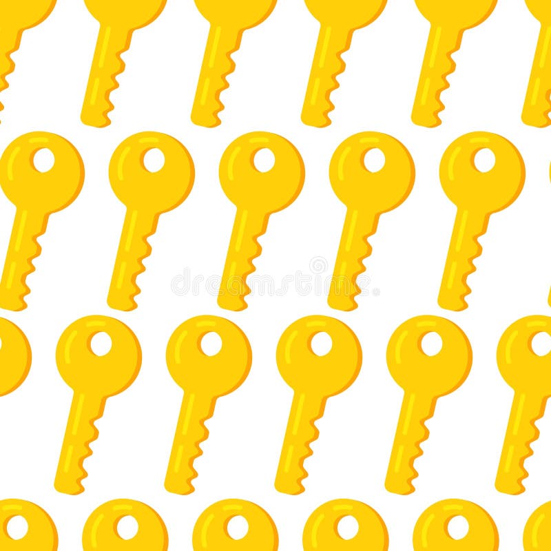 Set of Gold Keys stock vector. Illustration of open, metallic - 78057215