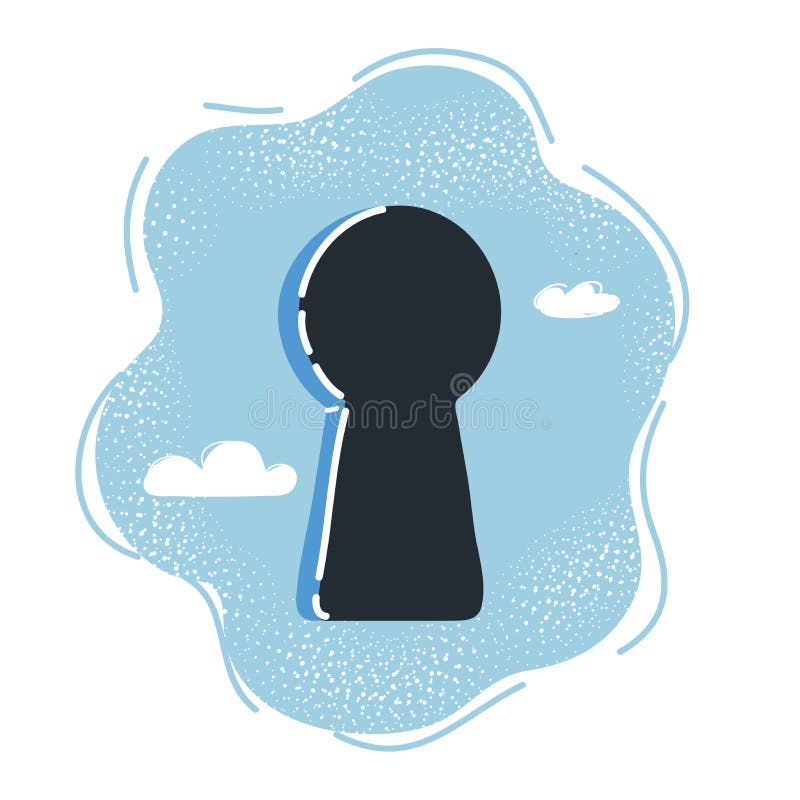Vector Illustration of Keyhole Stock Vector - Illustration of access ...