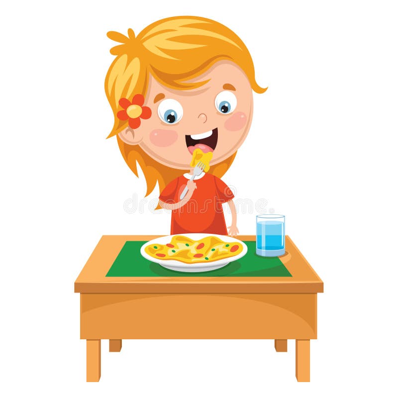 Kid Eating Pizza Stock Illustrations – 433 Kid Eating Pizza Stock ...