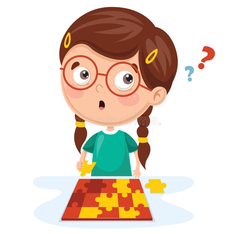 Children Puzzle Clipart