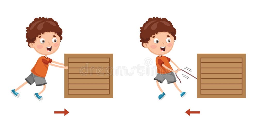 Kid Pushing Box Stock Illustrations – 36 Kid Pushing Box Stock ...