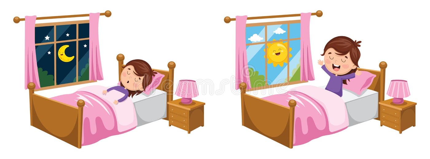 Child Waking Up Stock Illustrations – 410 Child Waking Up Stock ...