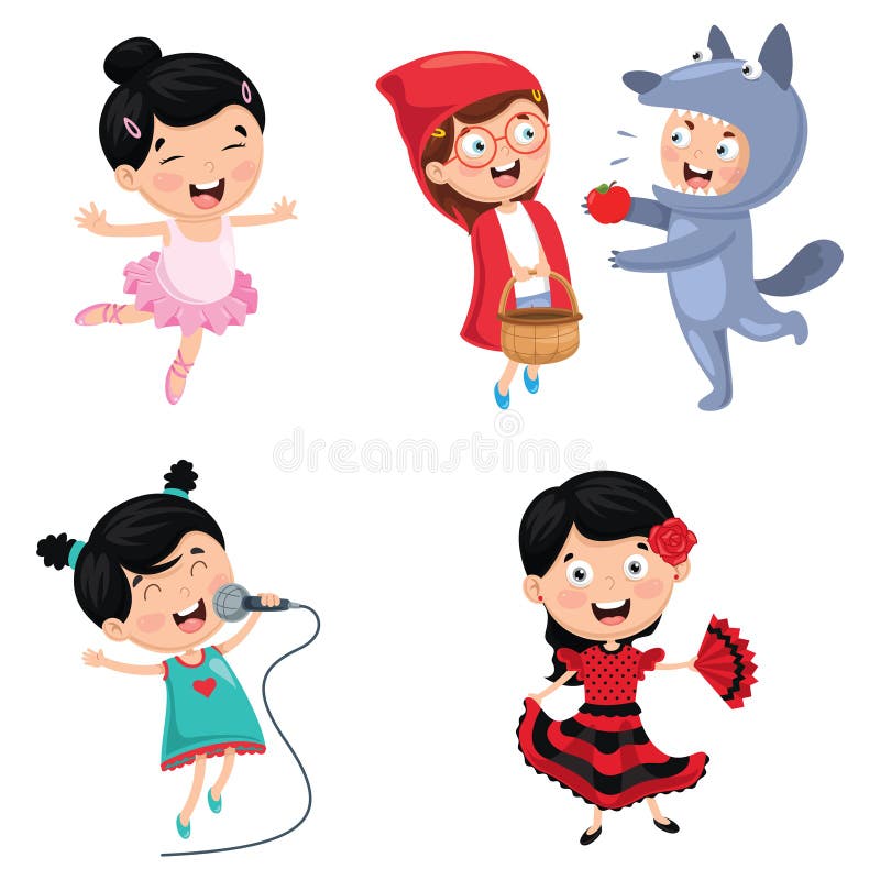 Children Dancing Hobbies Stock Illustrations – 83 Children Dancing ...
