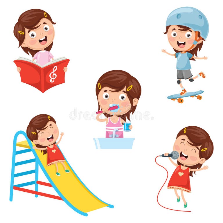 Morning Routine Kids Stock Illustrations – 1,710 Morning Routine Kids ...
