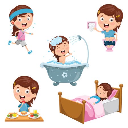 Kids Routine Stock Illustrations – 4,954 Kids Routine Stock ...