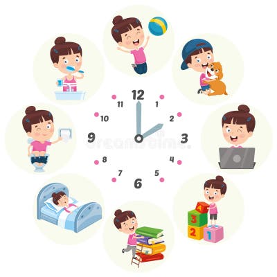 Morning Routine Kids Stock Illustrations – 1,710 Morning Routine Kids ...