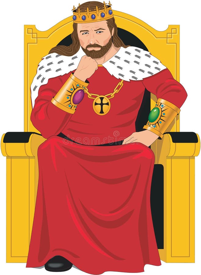 King Vector Illustration stock vector. Illustration of royal - 134632528