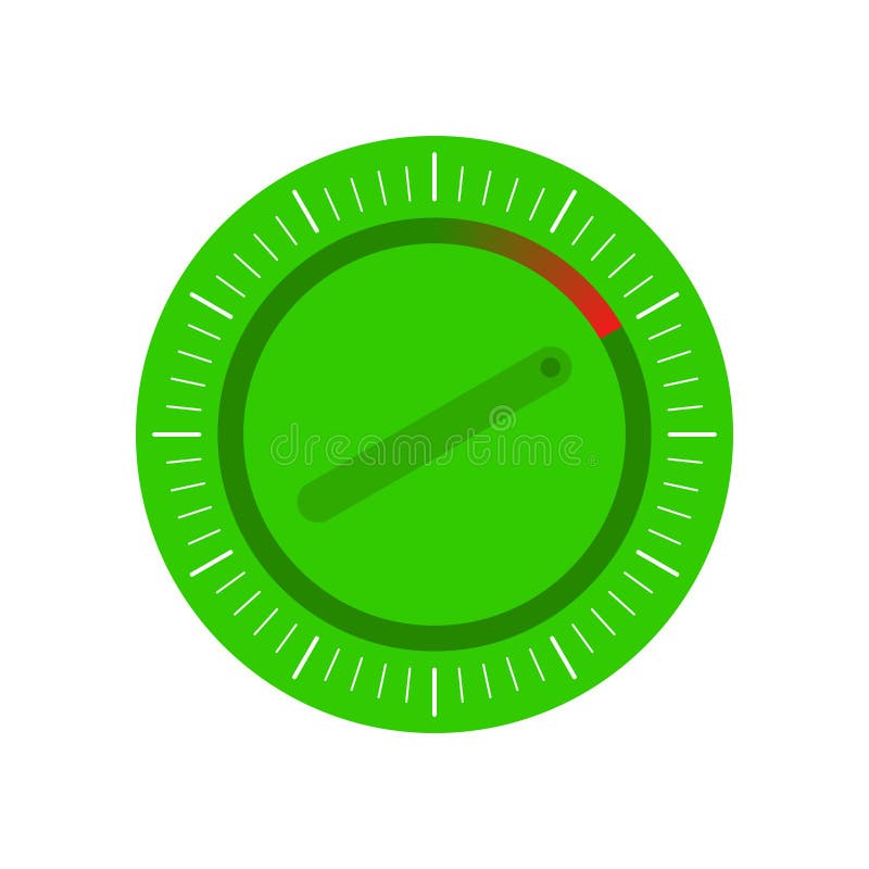 Vector Illustration of a Kitchen Timer, in a Minimalistic Flat Style ...