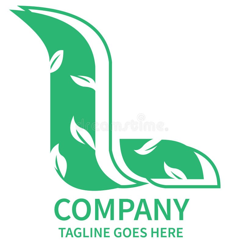 Vector Illustration of L Letter Combination Logo Template with Green ...