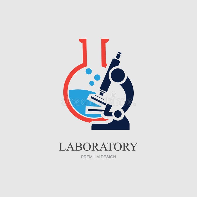 Vector Illustration of Lab Logo Design Template Stock Vector ...