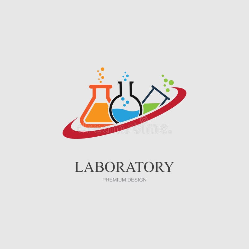 Vector Illustration of Lab Logo Design Template Stock Vector ...