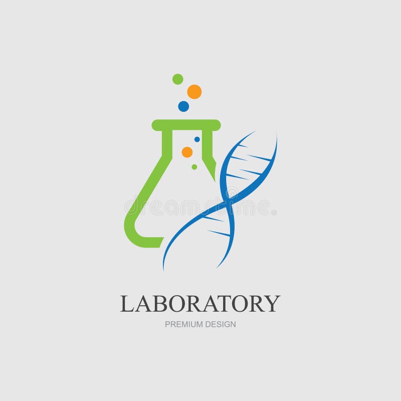 Vector Illustration of Lab Logo Design Template Stock Vector ...