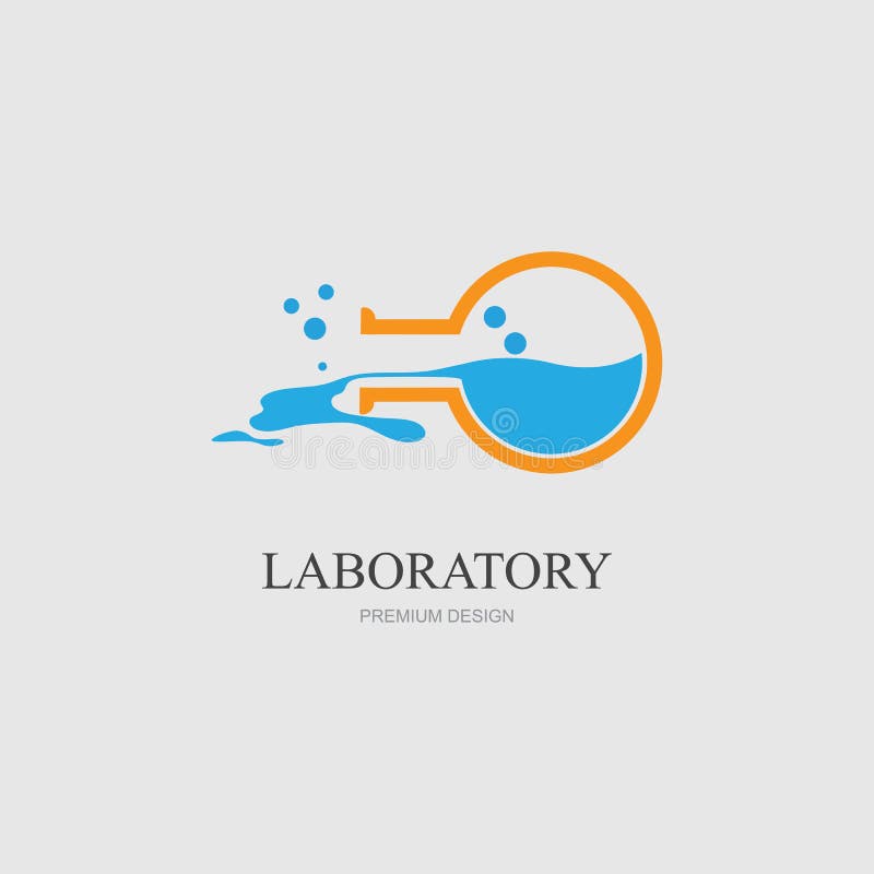 Vector Illustration of Lab Logo Design Template Stock Vector ...