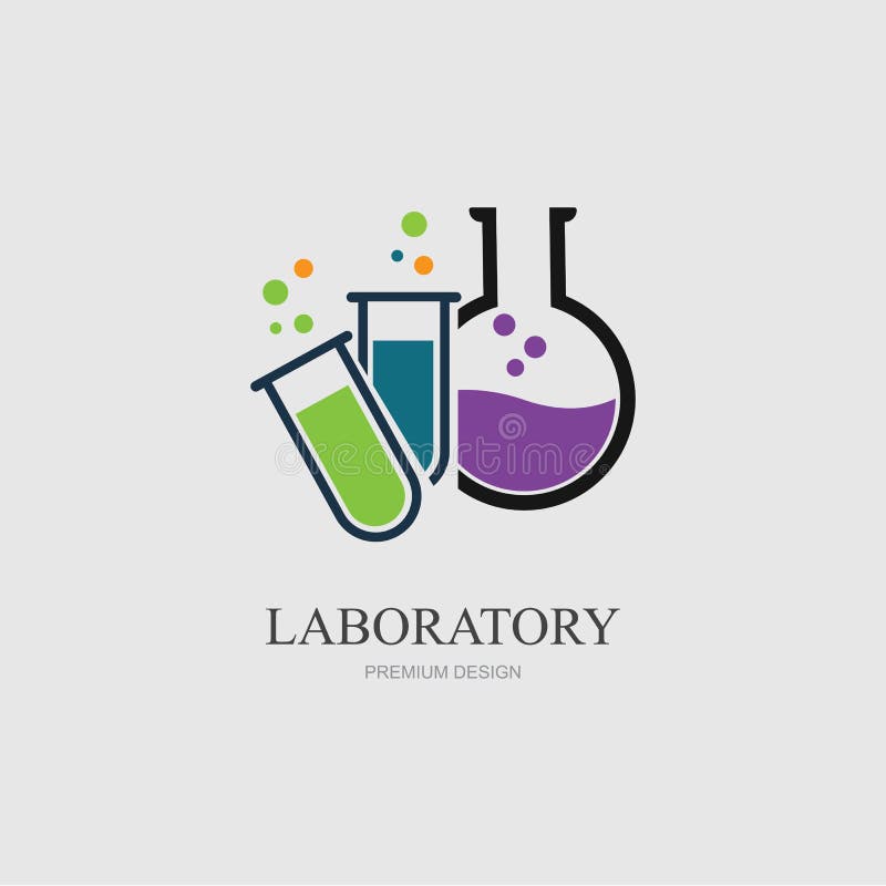Vector Illustration of Lab Logo Design Template Stock Vector ...