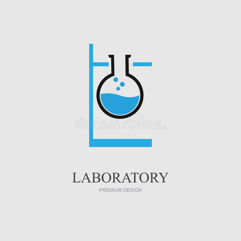 Vector Illustration of Lab Logo Design Template Stock Vector ...