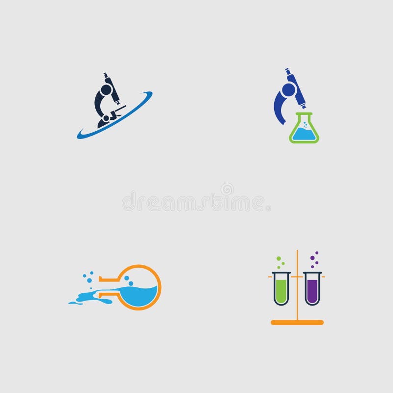 Vector Illustration of Lab Logo Design Template Stock Vector ...