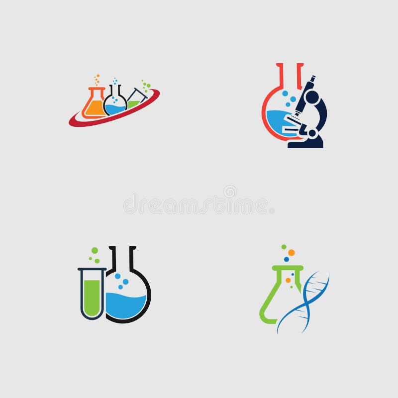 Vector Illustration of Lab Logo Design Template Stock Vector ...