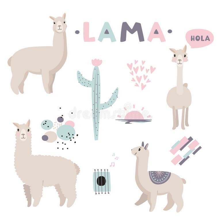 Cute Lama Vector Stock Illustrations – 9,072 Cute Lama Vector Stock ...
