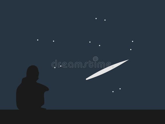 Vector Illustration Lamenting Fate Flat Design Stock Vector ...