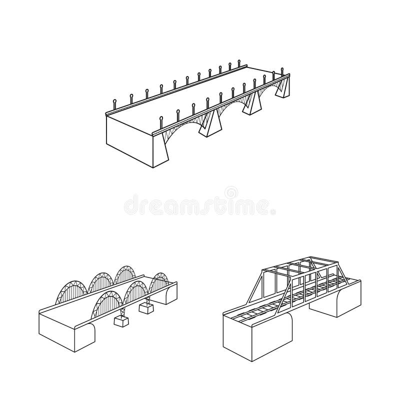 Vector Design of Landmark and Structure Logo. Set of Landmark and ...