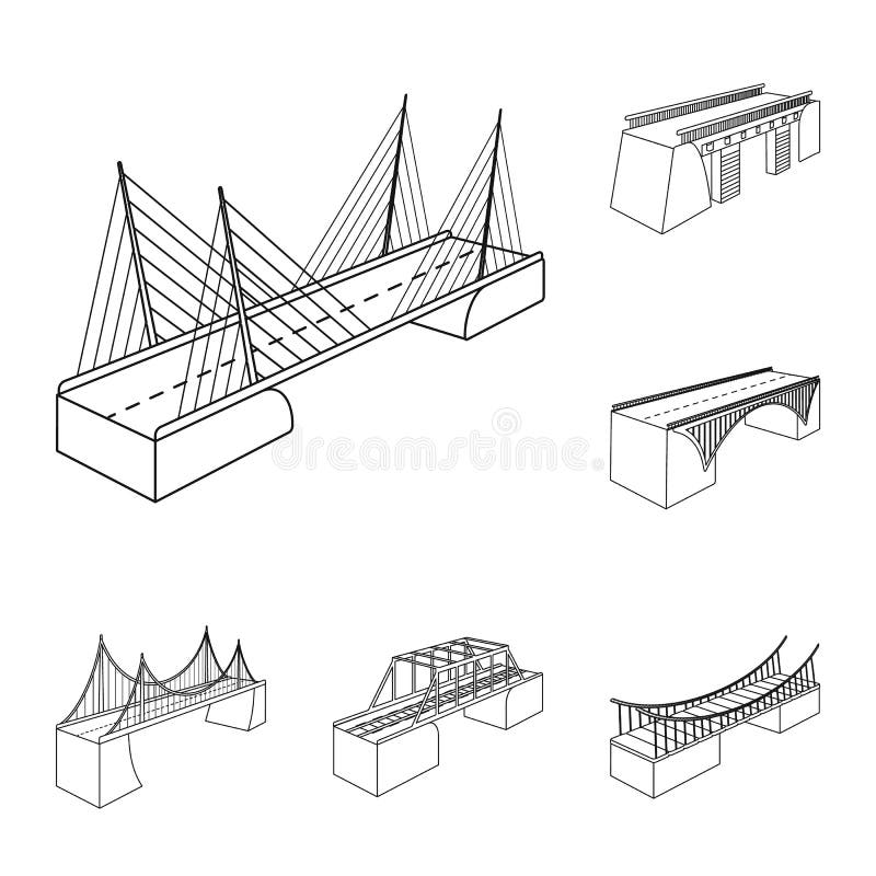 Vector Design of Landmark and Structure Icon. Set of Landmark and ...