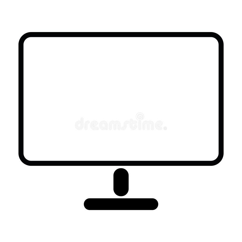 Vector Illustration of Laptop Display Icon Stock Vector - Illustration ...
