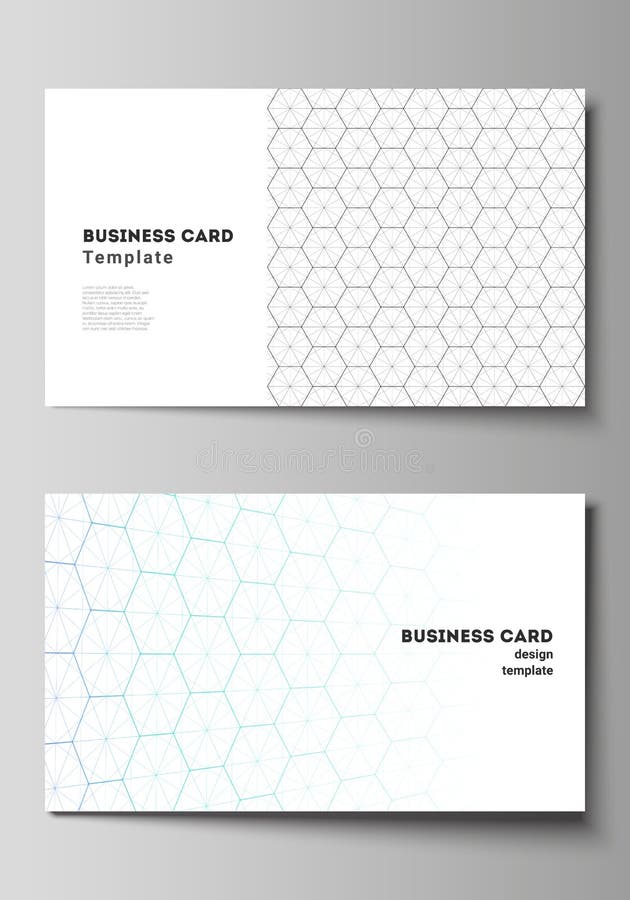 Vector Illustration Layout of Two Creative Business Cards Design ...