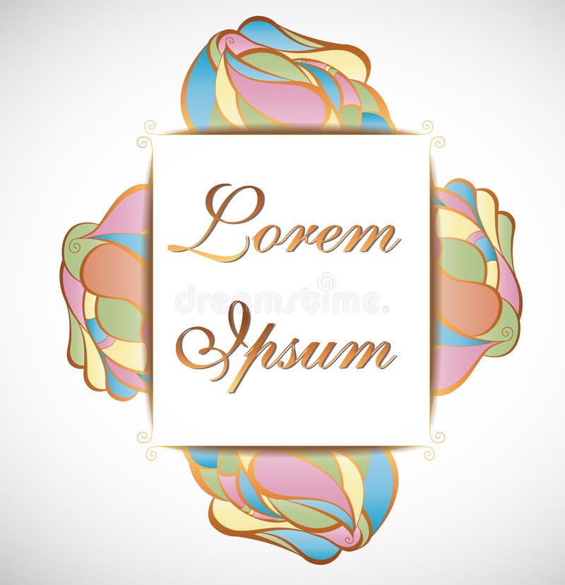 Vector Illustration with Layout. Stock Vector - Illustration of poster ...