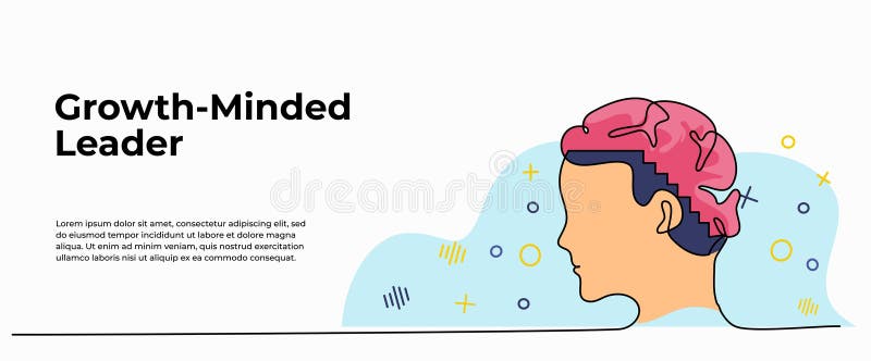 Vector Illustration of Leader Growth Mindset Stock Vector ...