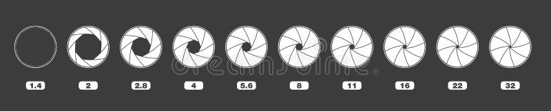 Lens Aperture Blades Shapes Stock Vector - Illustration of digital ...
