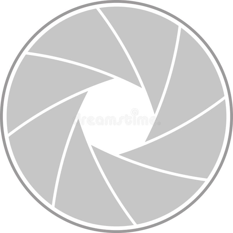 Vector Illustration of a Lens Aperture Stock Vector - Illustration of ...