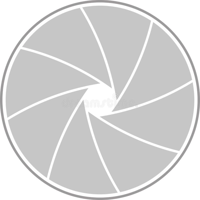 Vector Illustration of a Lens Aperture Stock Vector - Illustration of ...