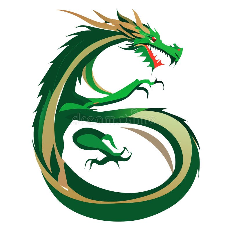 Letter's Dragon Stock Illustrations – 237 Letter's Dragon Stock ...