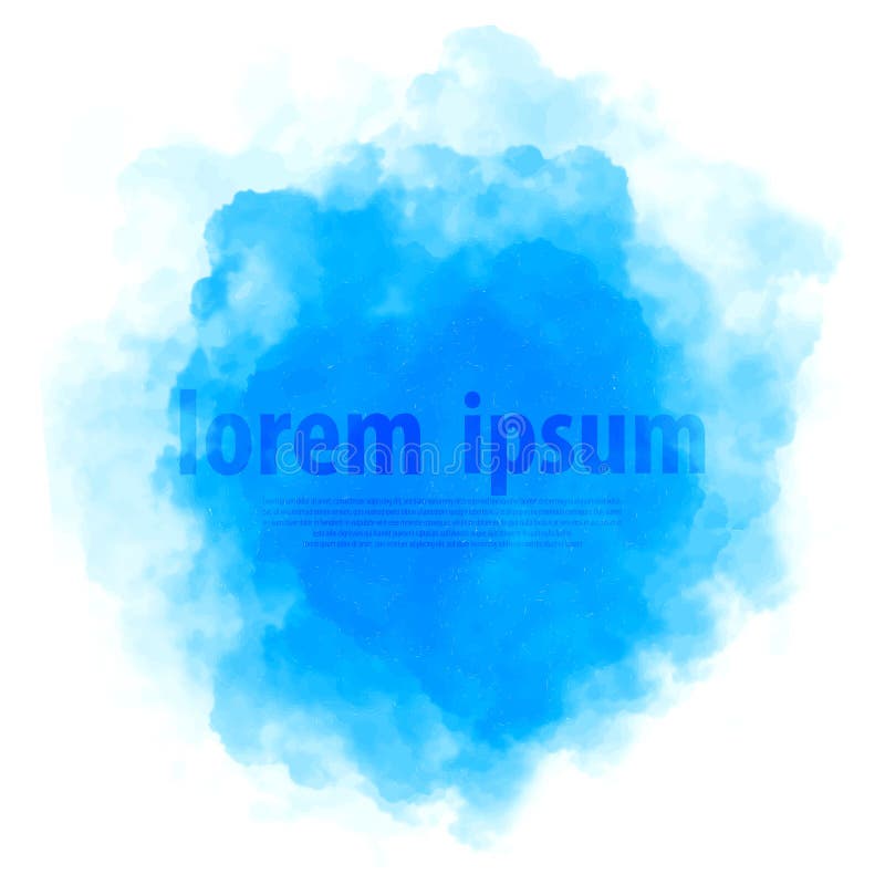 Vector Illustration of Light Clouds in Blue Sky. Abstract Backdrop with ...