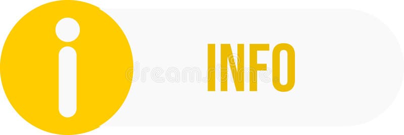 Information Button. Button for Information. Yellow Info Button. Stock ...