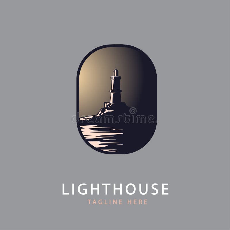 Vector Illustration of a Lighthouse for a Symbol Stock Illustration ...