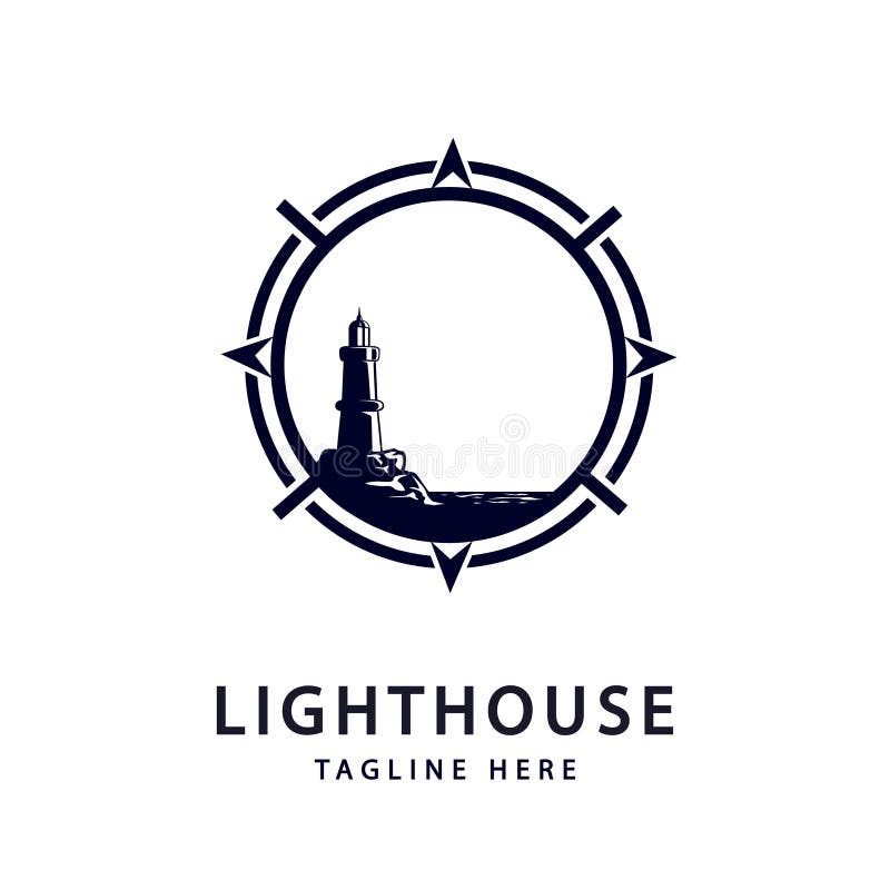 Minimal Lighthouse Logo Stock Illustrations – 212 Minimal Lighthouse ...