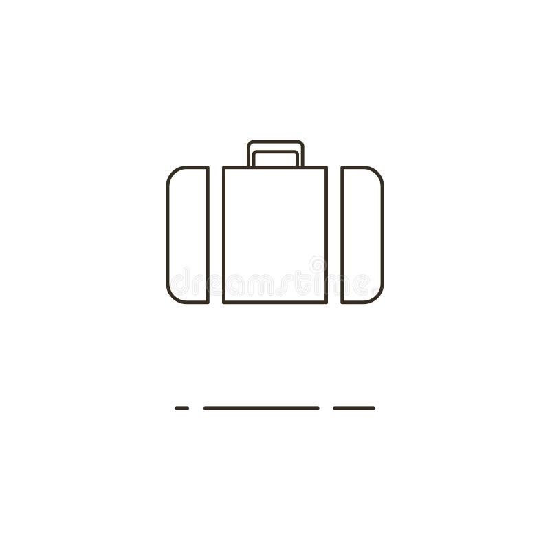Travel Case Thin Line Icon. Mbe Minimalism Style Stock Illustration ...