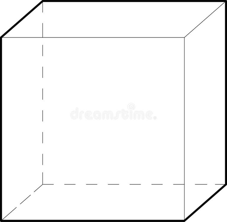 Cube Drawing Rectangle Stock Illustrations – 2,800 Cube Drawing ...