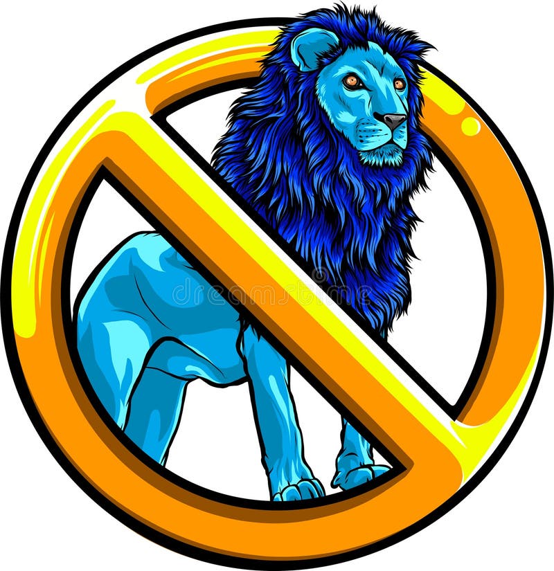 Warning Sign Danger Signal Lion Stock Illustrations – 14 Warning Sign ...