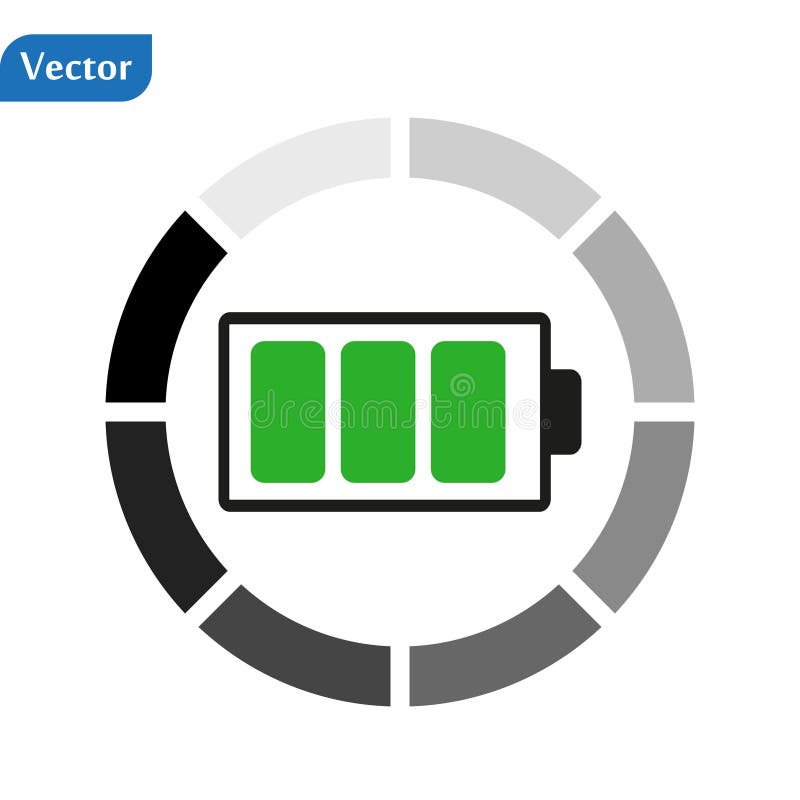 Vector Illustration of Loading Battery for Energy Storage Green Power ...