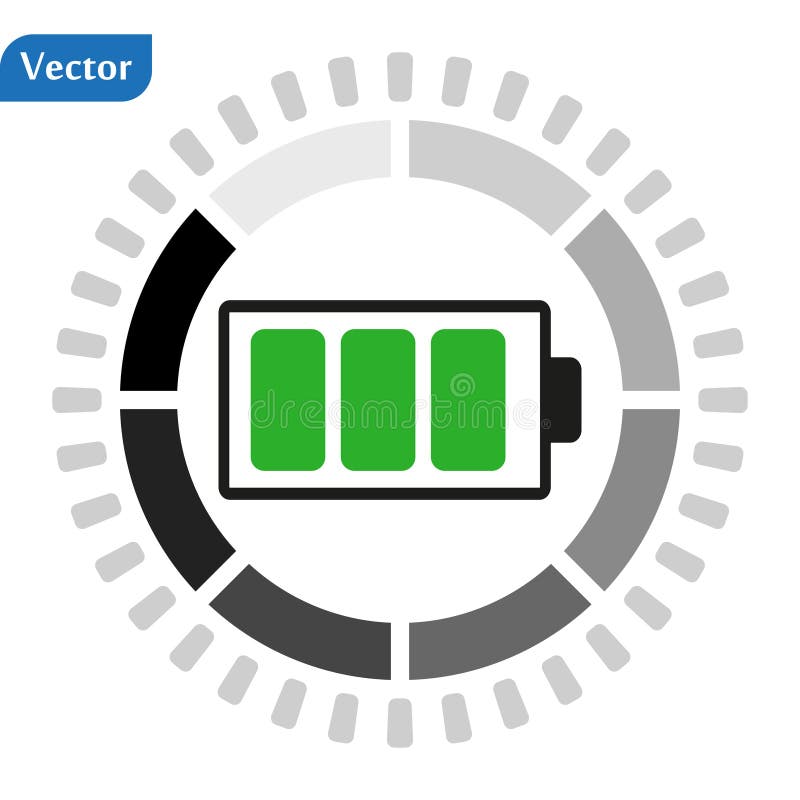 Vector Illustration of Loading Battery for Energy Storage Green Power ...