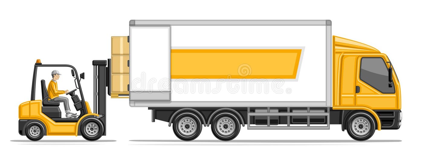 Loading Truck Stock Illustrations – 24,327 Loading Truck Stock ...