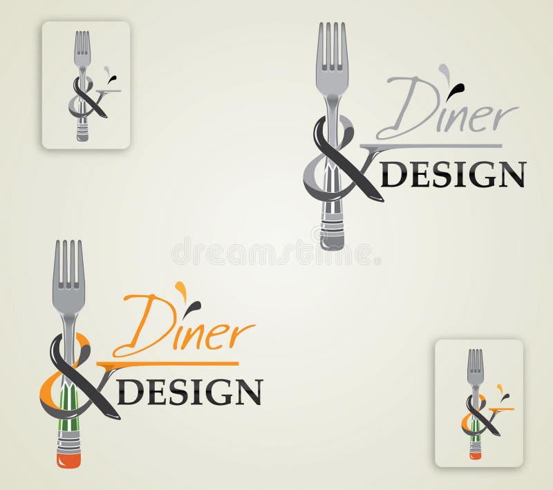 Vector Illustration Logo Diner and Design Stock Vector - Illustration ...