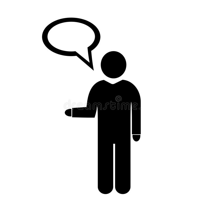 Vector Illustration, Logo, Human Conversation Icon. Stock Vector ...