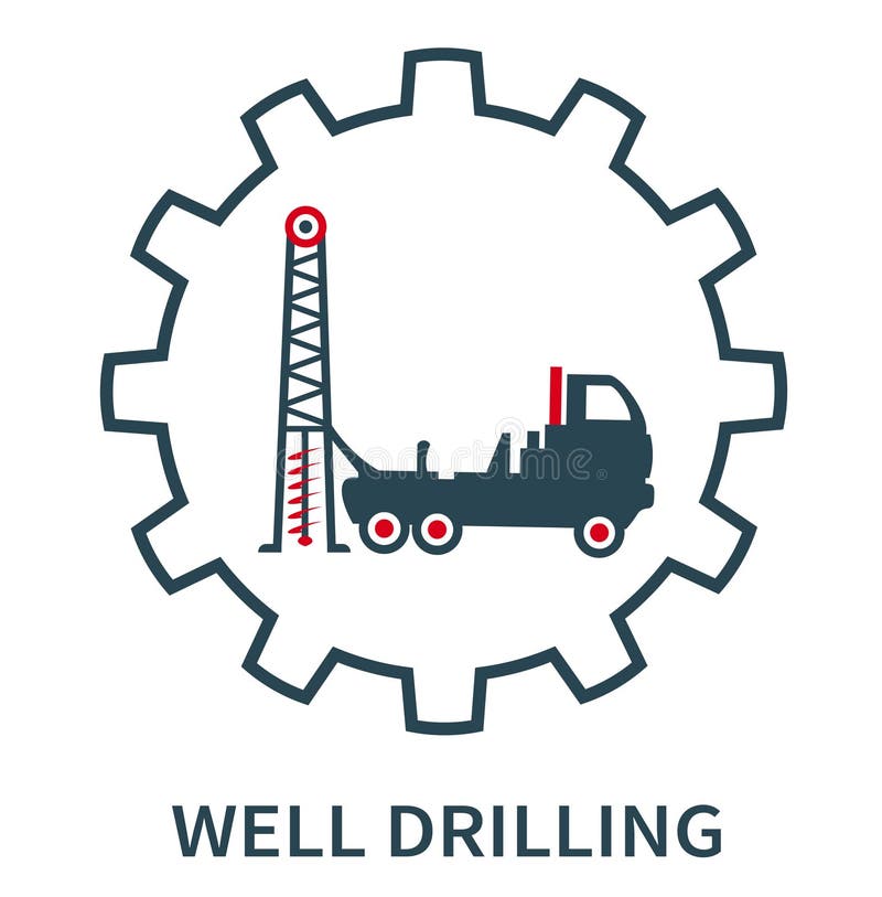 Mix Icon for Well, Water and Deep Stock Vector - Illustration of shape ...