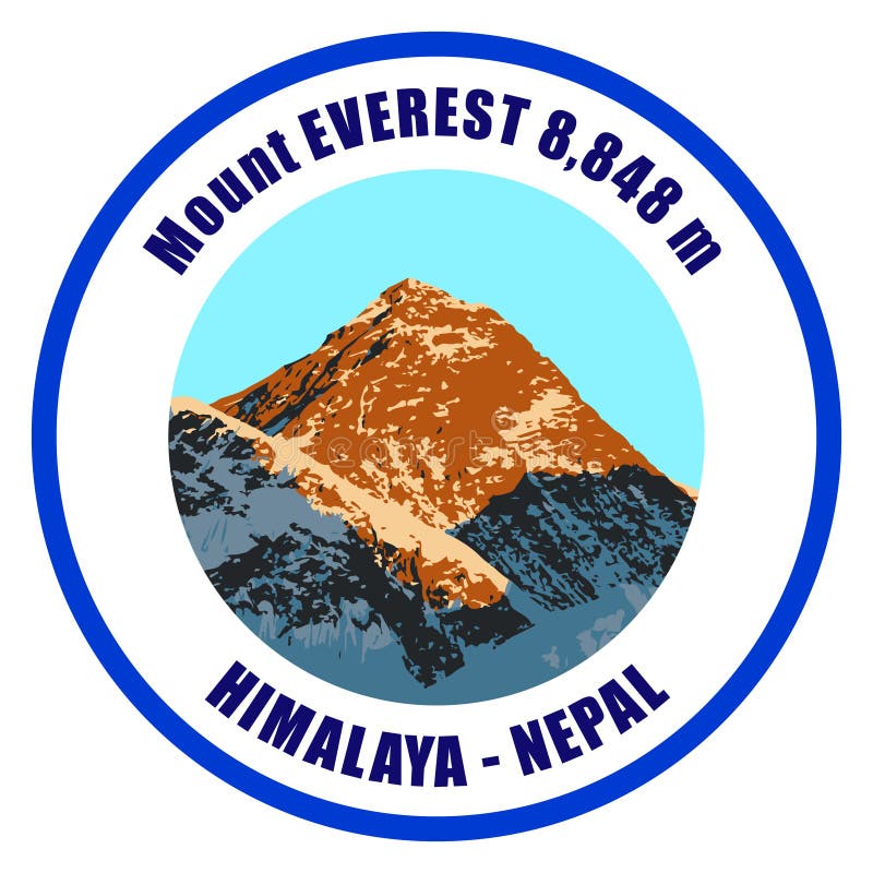 Mount Everest Sunset Stock Illustrations – 450 Mount Everest Sunset ...