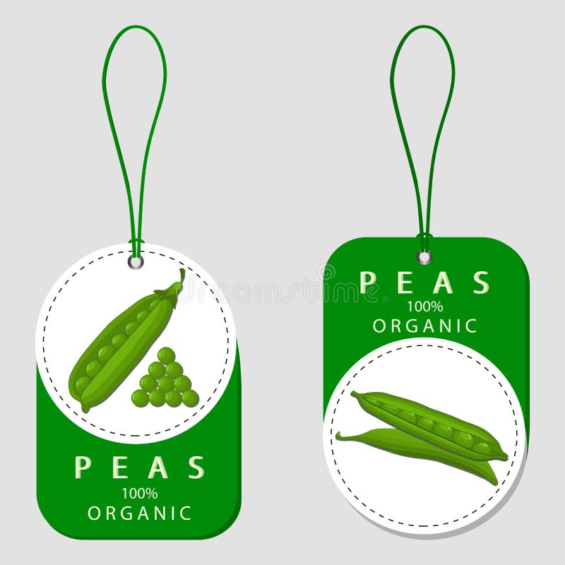 Vector Illustration of Logo for Set Peas Stock Vector - Illustration of ...